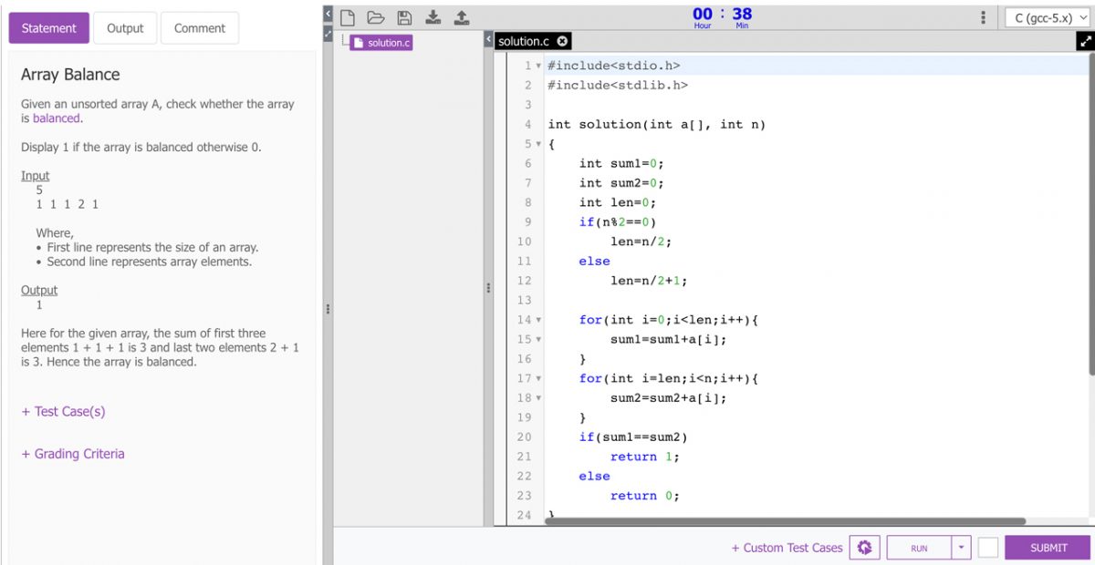 CodeZinger - Online Coding labs for computer science programming courses